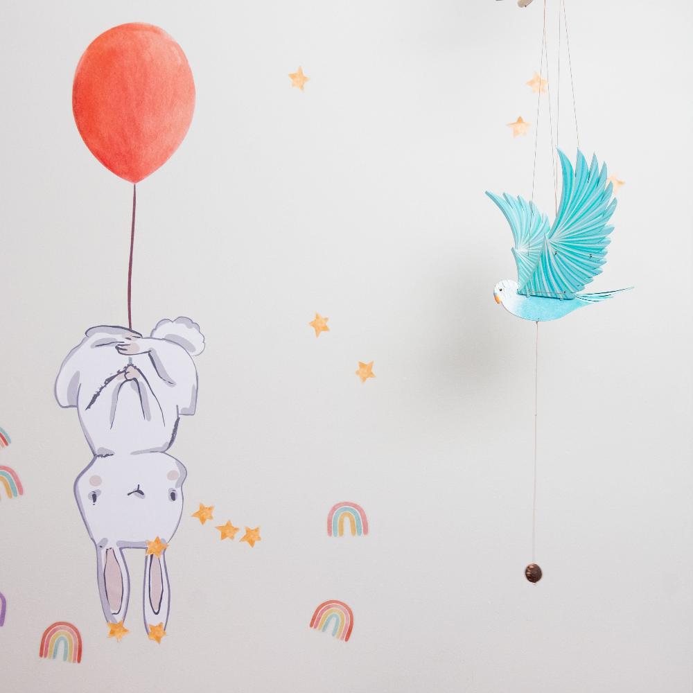 Parakeet Flying Mobile - Unique Handmade Gifts – Tulia's Artisan Gallery