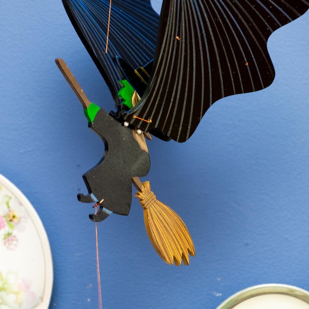 Flying Wicked Witch Mobile - Unique Handmade Gift – Tulia's Artisan Gallery