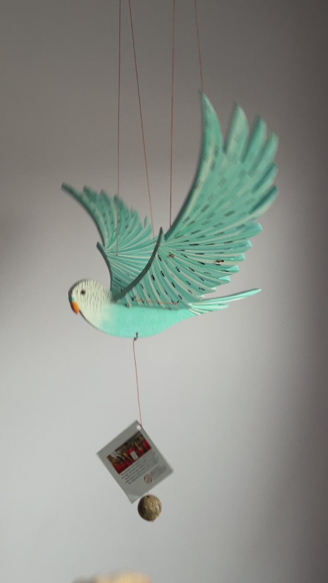 Parakeet Flying Mobile - Unique Handmade Gifts – Tulia's Artisan Gallery