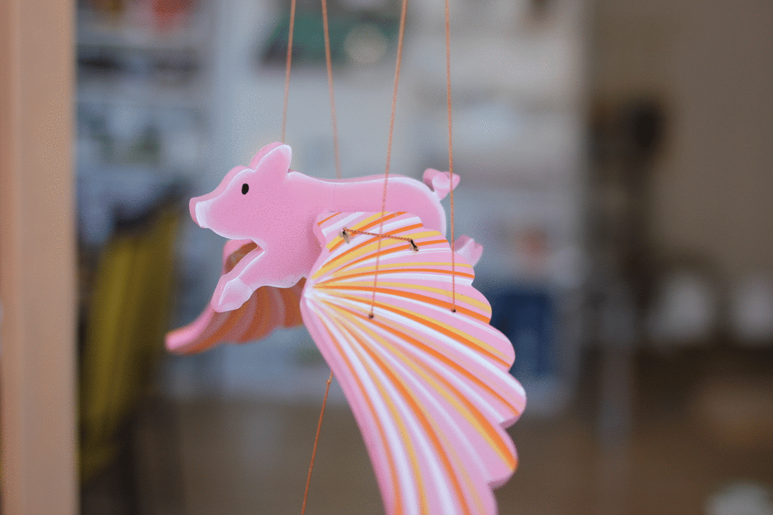Flying Pig Mobile - Unique Handmade Gift - Pigs Do Fly – Tulia's ...